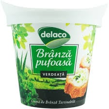 Delaco cremă brânză pufoasă verdeață 140g | Market Gradimex