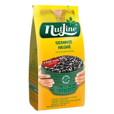 Nutline semințe negre floarea soarelui fără sare 100g | Market Gradimex