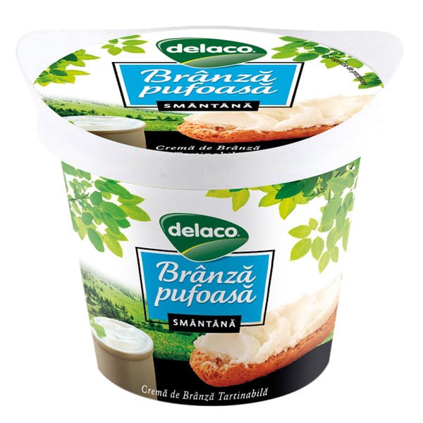 Delaco cremă brânză pufoasă smântână 140g | Market Gradimex