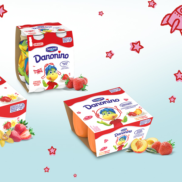 Danonino (diferite arome: zmeură-banane-căpșuni-caise) 50g | Market ...