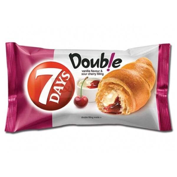 Croissant 7Days Double Max Cireșe 80g | Market Gradimex