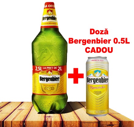 Bere Bergenbier 2,5 L + Doza Bergenbier | Market Gradimex